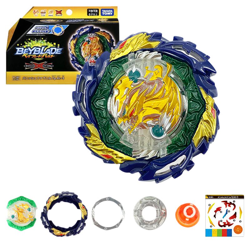 B-185 Burst Beyblade Vanish Fafnir Tapered Kick-3 Lançador Giratório ...