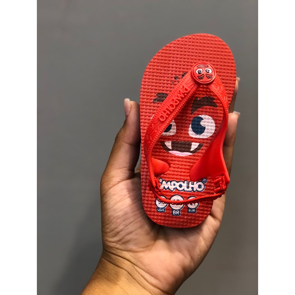 Chinelinho Pimpolho Monstrinho | Shopee Brasil