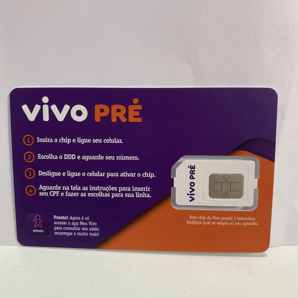 Chip Pré Pago Vivo Claro Tim | Shopee Brasil