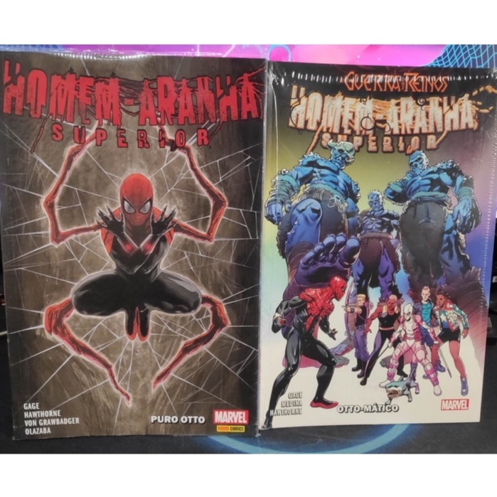 Homem-Aranha Superior - 2 Volumes (Lacrados) - HQ Gibi Quadrinhos Marvel Panini | Shopee Brasil
