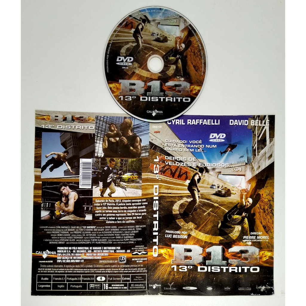 DVD - B13 - 13 DISTRITO - ORIGINAL | Shopee Brasil