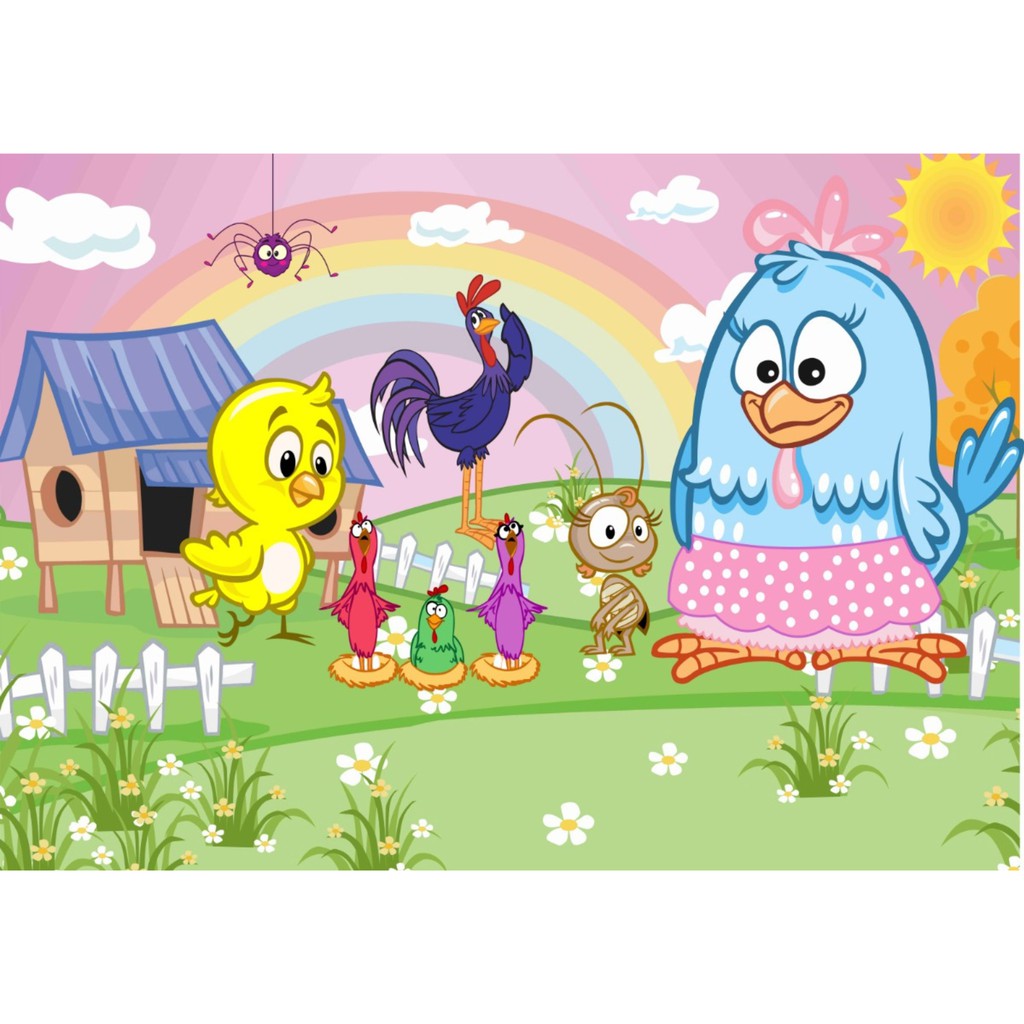 Painel Festa Infantil Galinha Pintadinha ROSA (TAMANHOS MAIORES ...