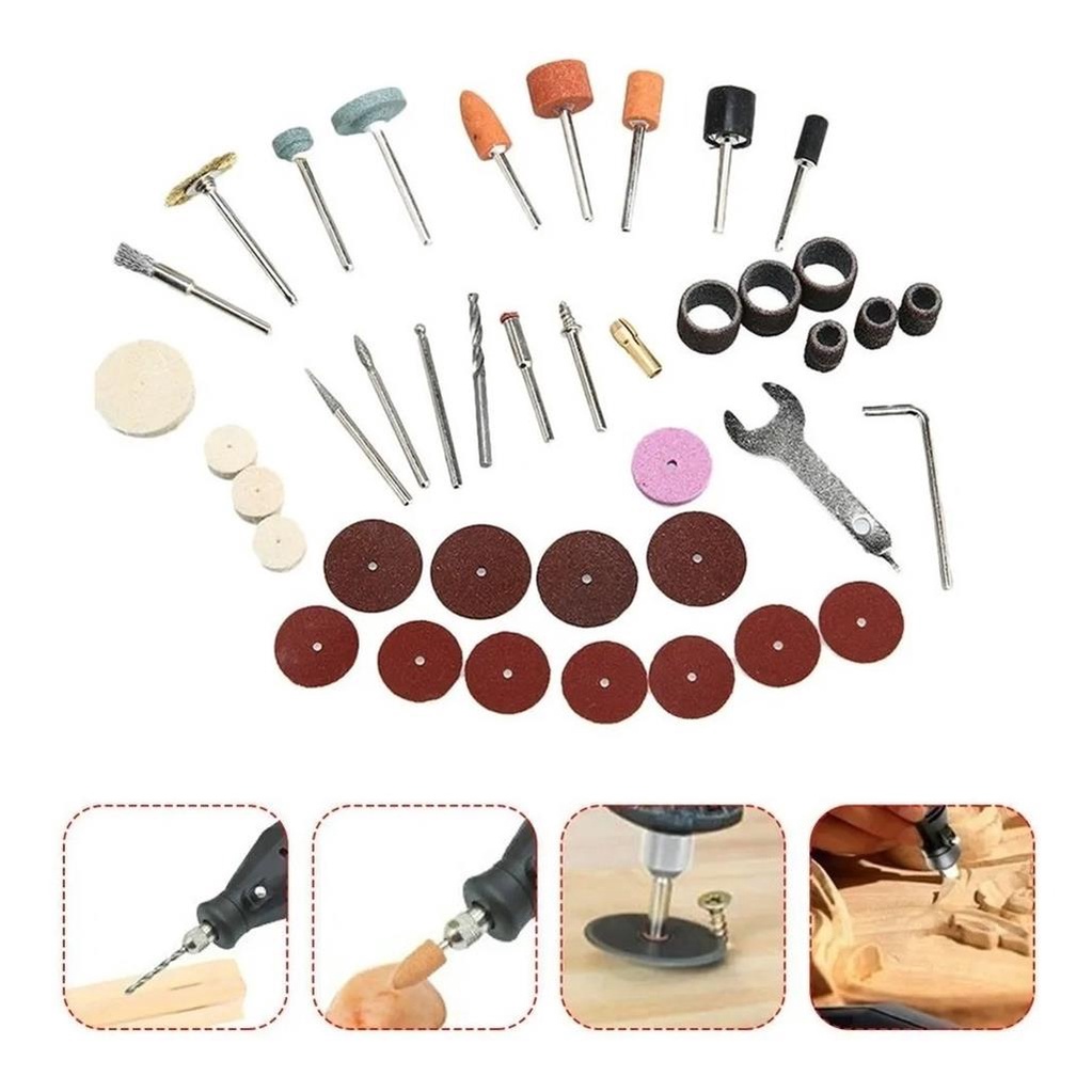 Kit 160 Pecas Para Mini Micro Retifica Tipo Dremel | Shopee Brasil