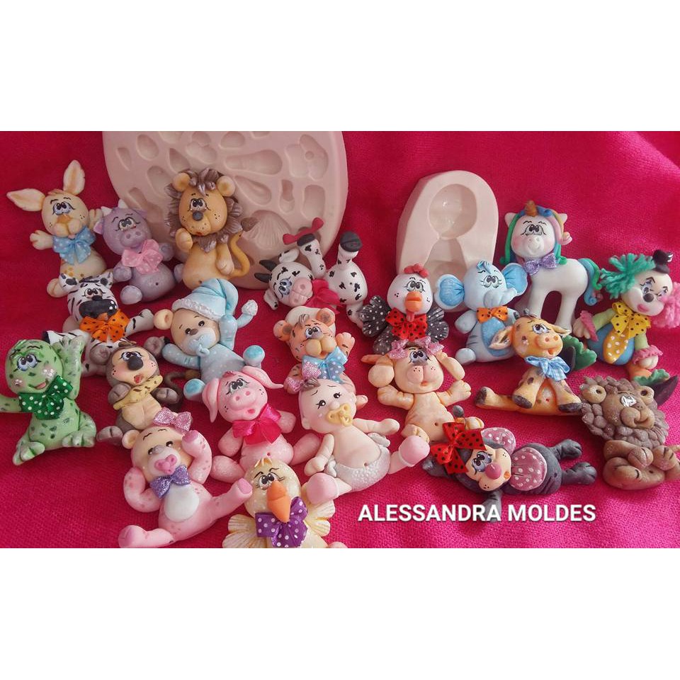 molde/biscuit/forminha/porcelana fria/apliques/alessandra moldes ...