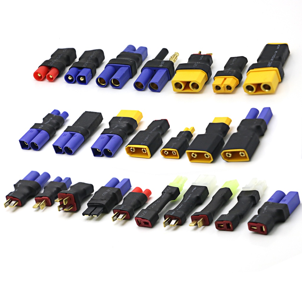 Adaptador XT30 XT60 XT90 Traxxas T Plug Deans EC5 EC3 HXT 4MM Conectores Plugue Fêmea Para Macho ...