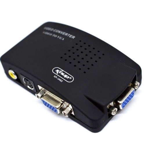 Conversor De Vídeo Av X Vga Kp-3462 Knup | Shopee Brasil