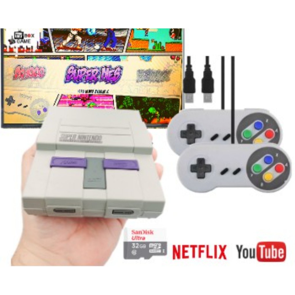 Video Game Retro Super mini Nintendo 12 mil jogos e 2 controles super ...