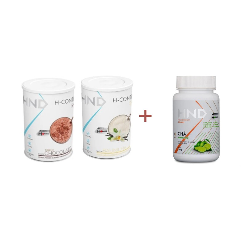 Kit com 2 NOVOS Shakes H-CONTROL + 1 Chá Hinode - Todos os Sabores ...