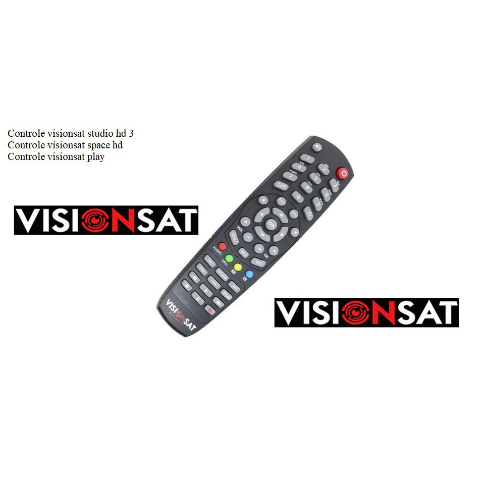 Controle remoto receptor Visionsat play hd pronta entrega funciona em todos modelos da foto do ...