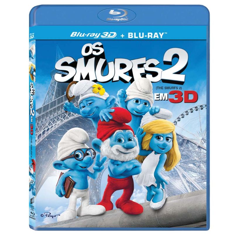 Blu-ray 2D + 3D: Os Smurfs 2 - Original e Lacrado | Shopee Brasil