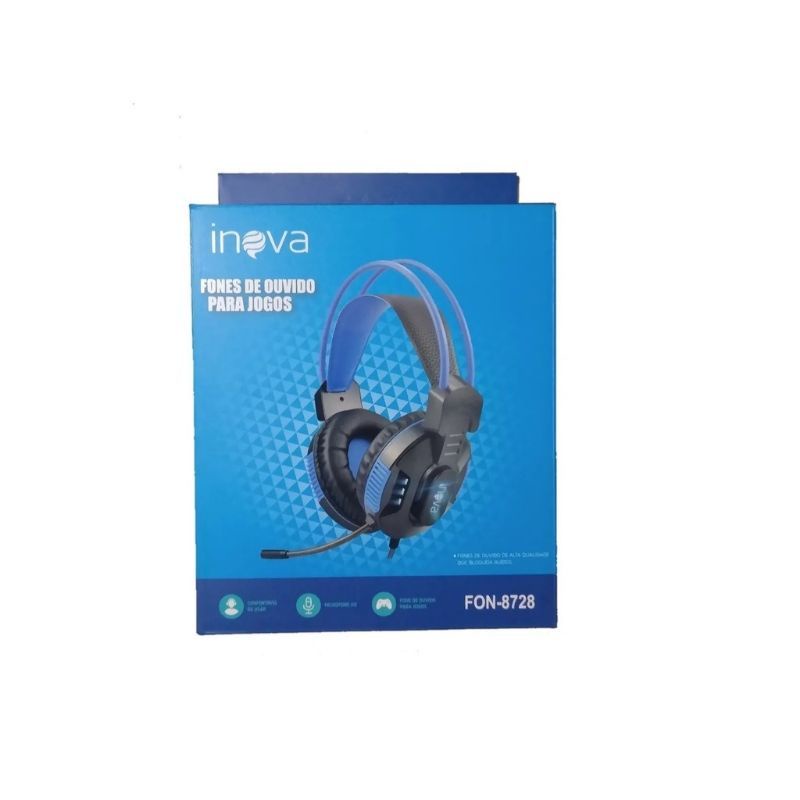 Fone Gamer / Headset Gamer Com Microfone Inova Modelo FON-8728 ...
