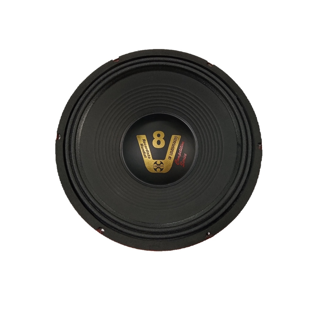 Alto Falante Automotivo Vermelho Chapa Palco Woofer Compet 12 Polegadas 4-8 ohms 500w Rms Cone ...