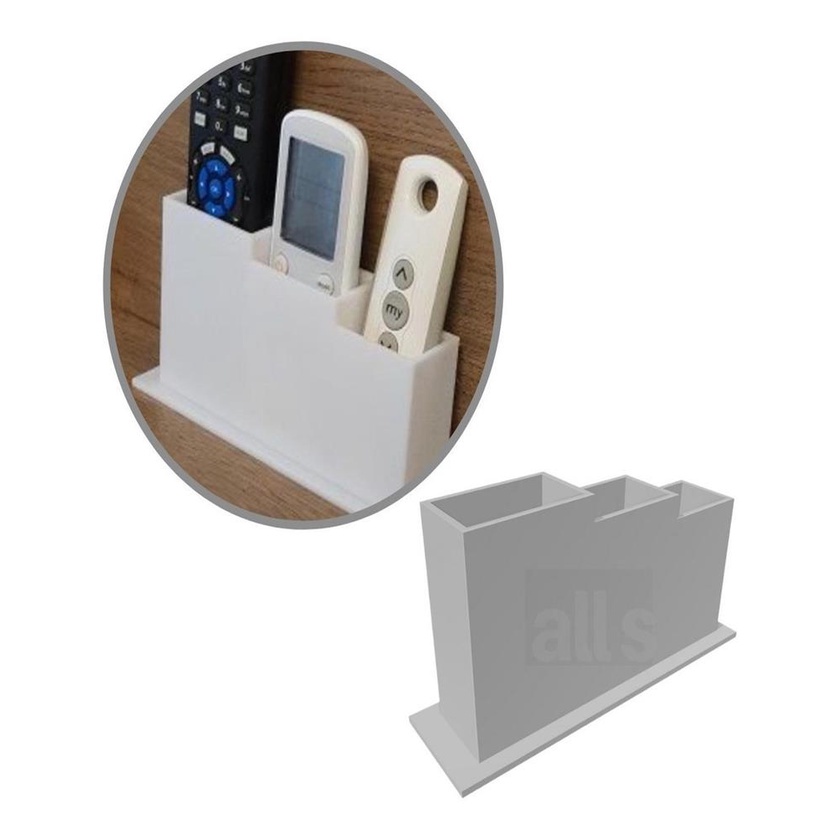 Porta Controles De Parede Ar Tv Triplo Multiuso E Premium | Shopee Brasil