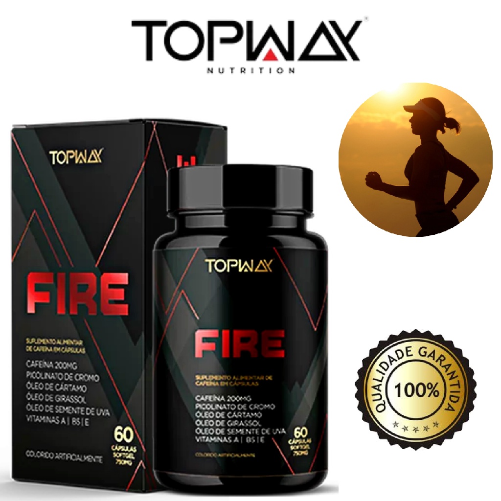 Suplemento Termogenico Fire Energia E Resistencia Fisica 60 Capsulas ...