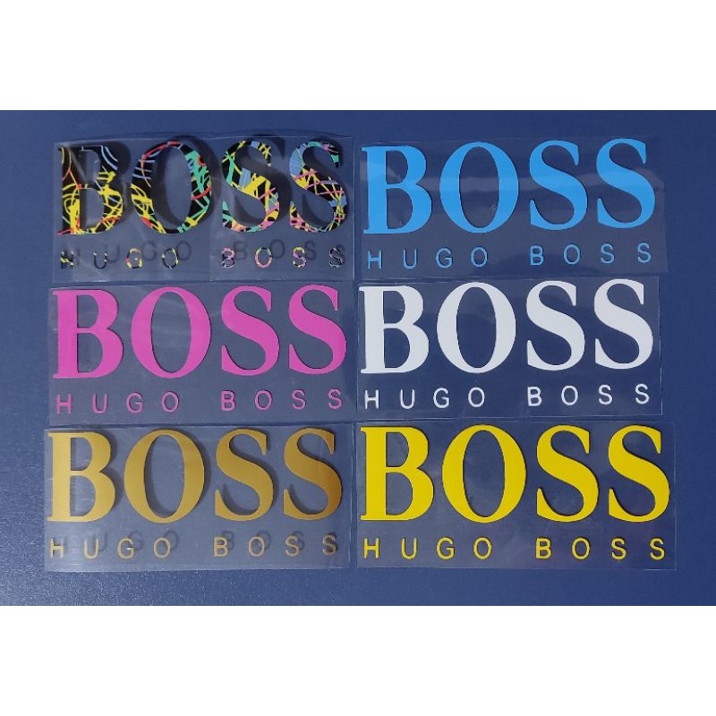10 Aplique Adesivo Termocolante Personalizado Boss Hugo Boss Diversas ...