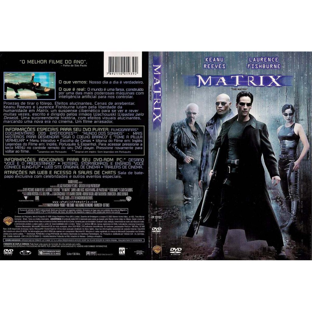 DVD Original - Matrix - The Matrix - Keanu Reeves - Laurence Fishburne ...