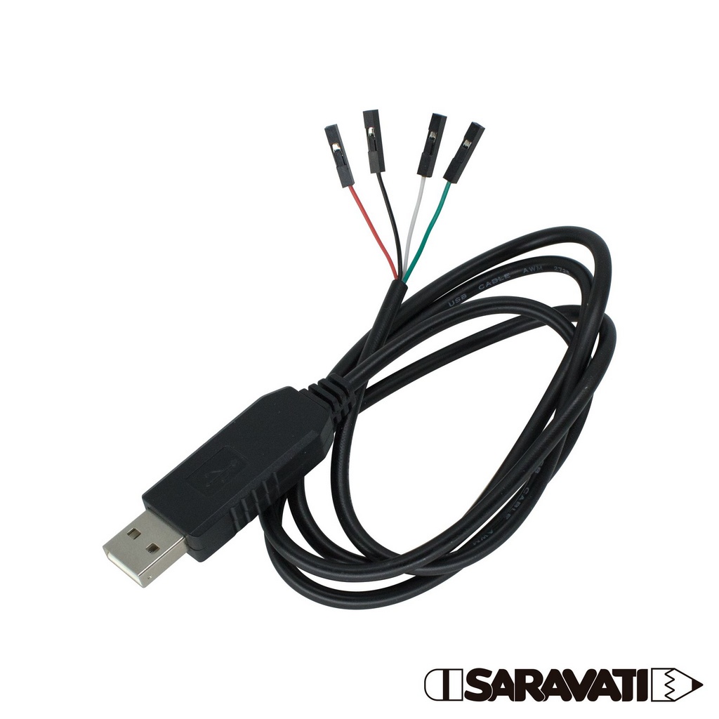 Cabo FTDI USB A para TTL RS232 PL2303HX 4 Pinos | Shopee Brasil
