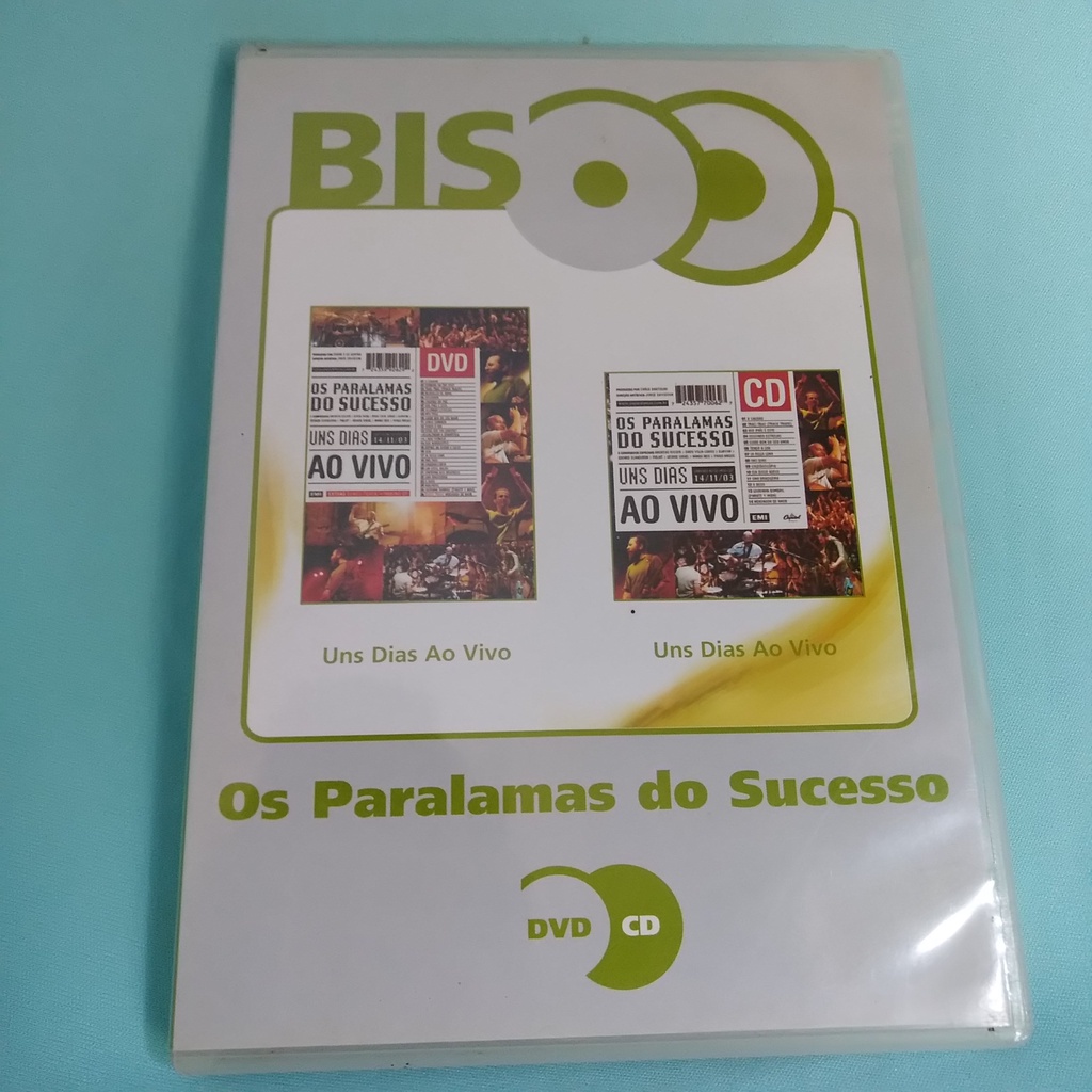 DVD - Os Paralamas do Sucesso - Uns Dias AO VIVO (COLEÇÃO BIS CD+DVD ...