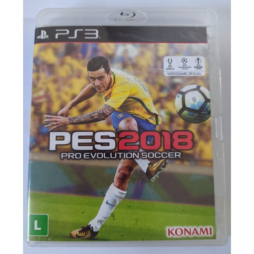 Pes 2018 Ps3 Original , Midia Fisica , A Pronta Entrega - Faz a Boa!