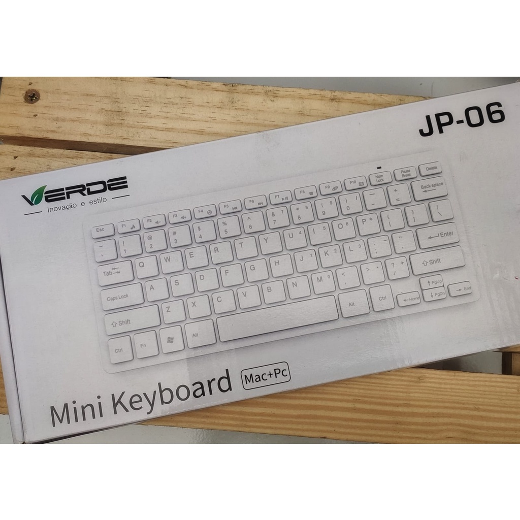 Mini Teclado JP-06 Mini Keyboard 2 Windows e Mac USB | Shopee Brasil