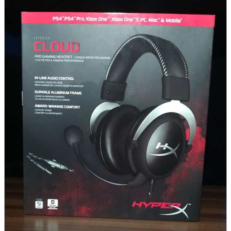 Headset Gamer HyperX Cloud Silver | Shopee Brasil