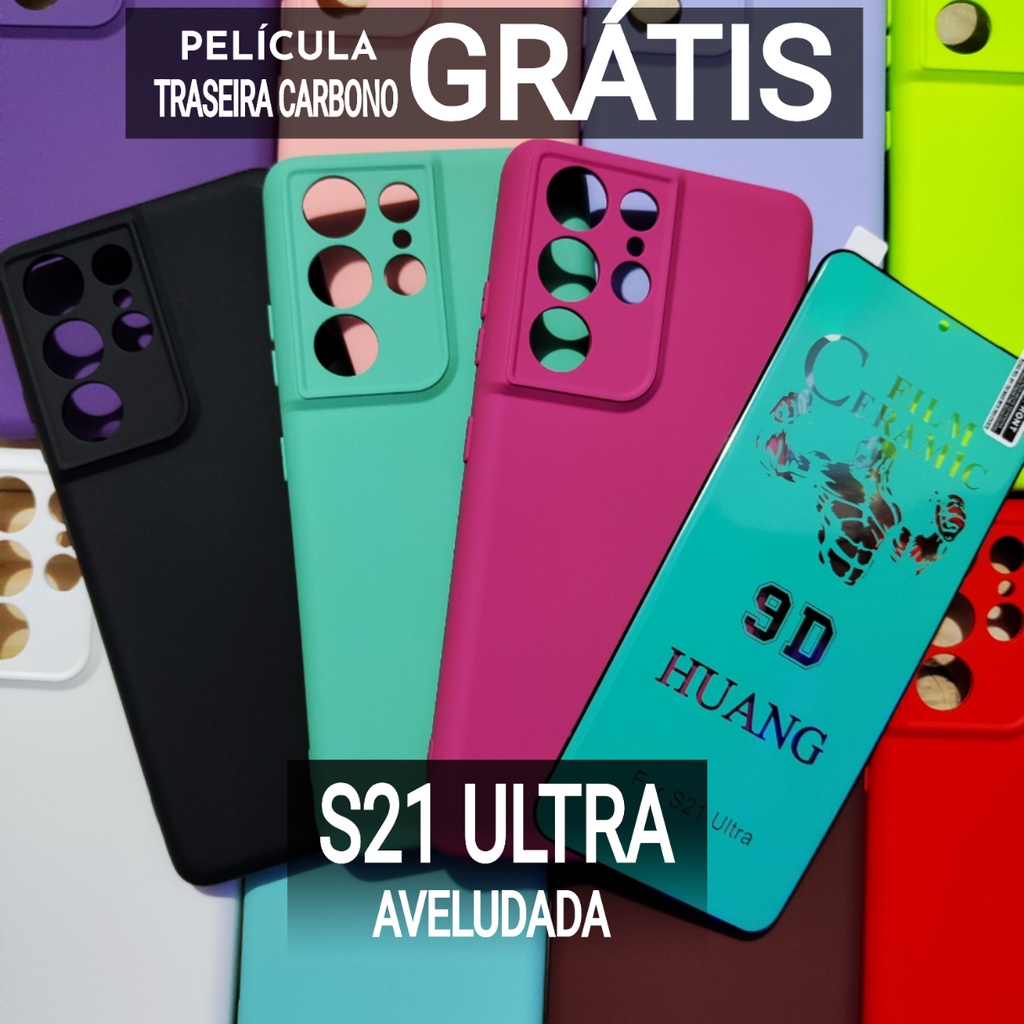 Capa Capinha para Samsung Galaxy S21 Ultra – Aveludada | Shopee Brasil