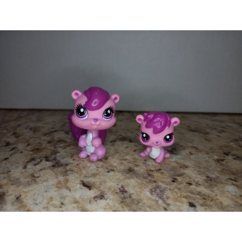 Littlest Pet Shop Esquilos mãe e filho (#3590) e (#3589) | Shopee Brasil