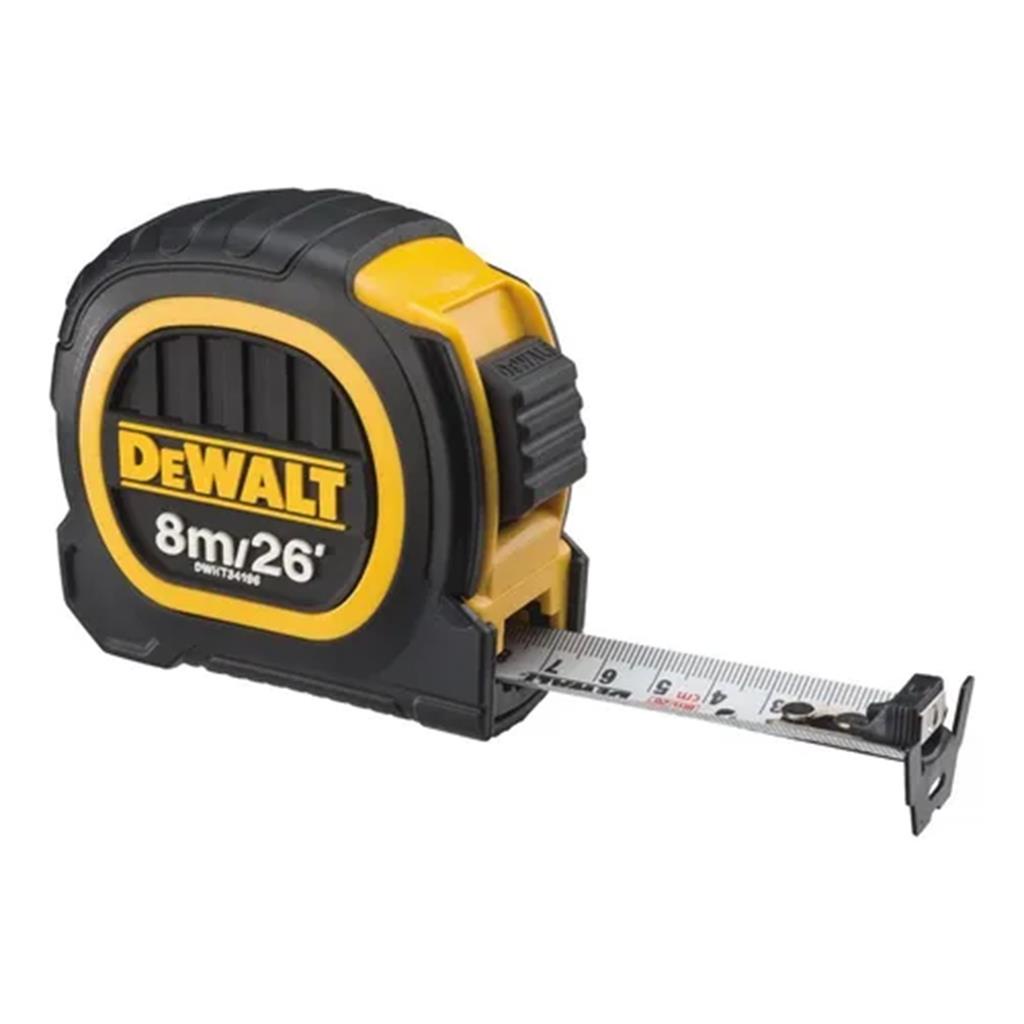 Trena 8 Metros Profissional Emborrachada Com Trava Dewalt | Shopee Brasil