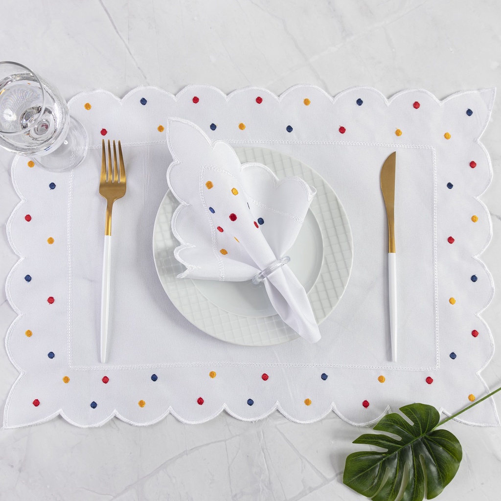 Jogo Americano Retangular 8 Peças Supla Bordado Sousplat Mesa Posta ...