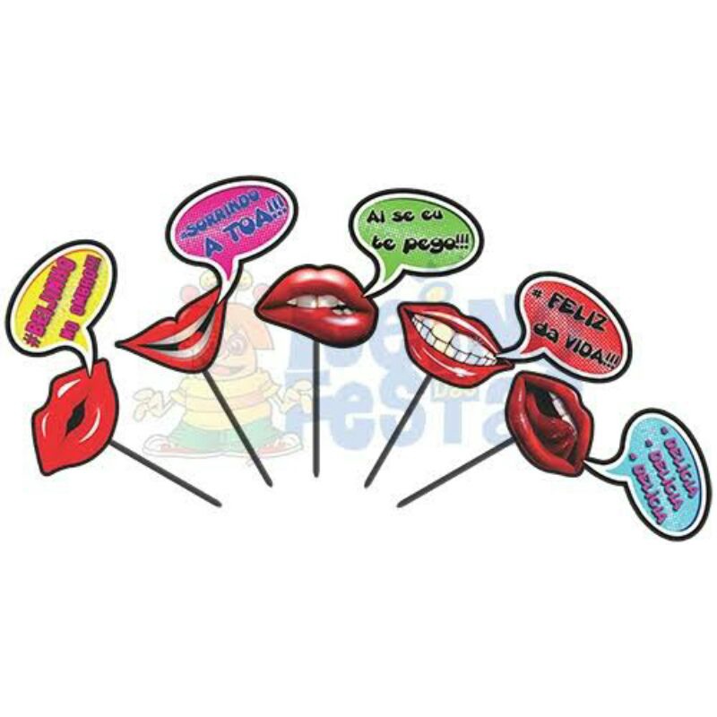Placas Frases Divertida P| Foto Bocas 10 unidades | Shopee Brasil