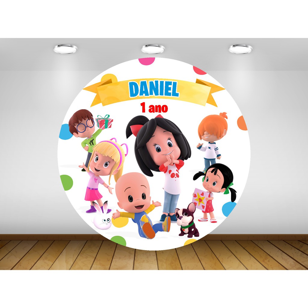 Painel de festa redondo Cleo e cuquin Decoração Turma Infantil | Shopee ...