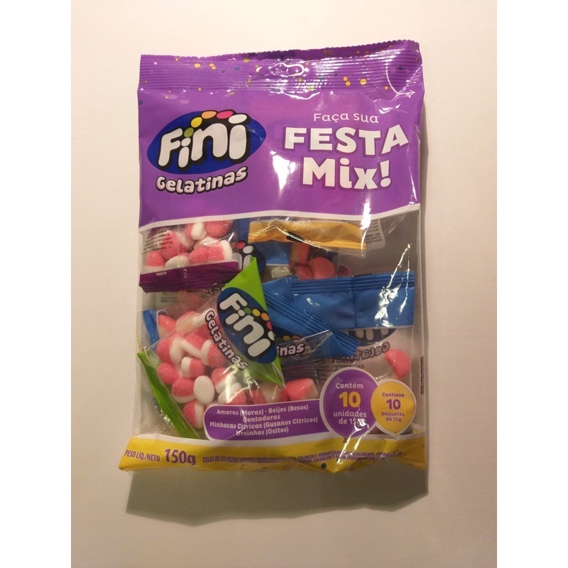 Balas Fini Gelatinas - Festa Mix | Shopee Brasil