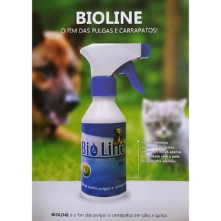 Bioline Plus Contra Pulgas E Carrapatos 200ml Spray | Shopee Brasil
