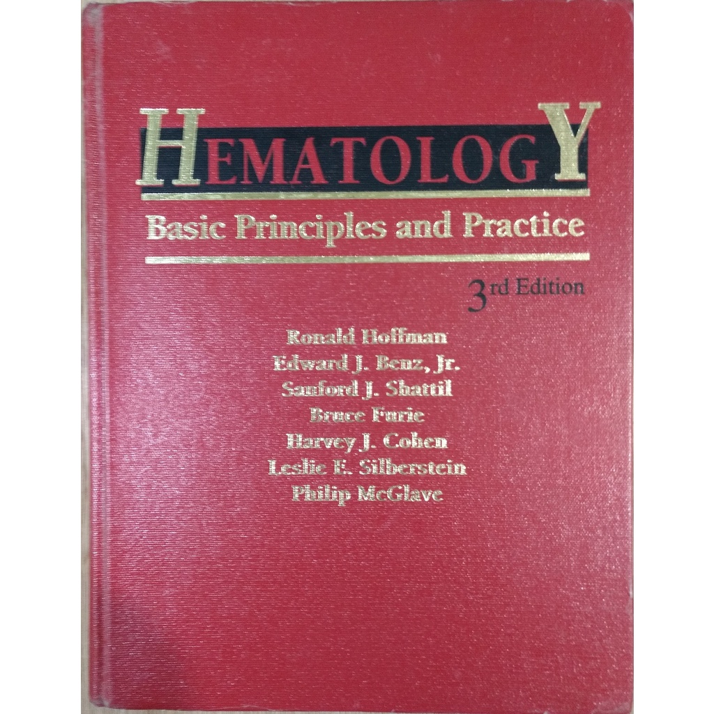 Hematology - Basic Principles And Practice - 3rd Edition | Shopee Brasil