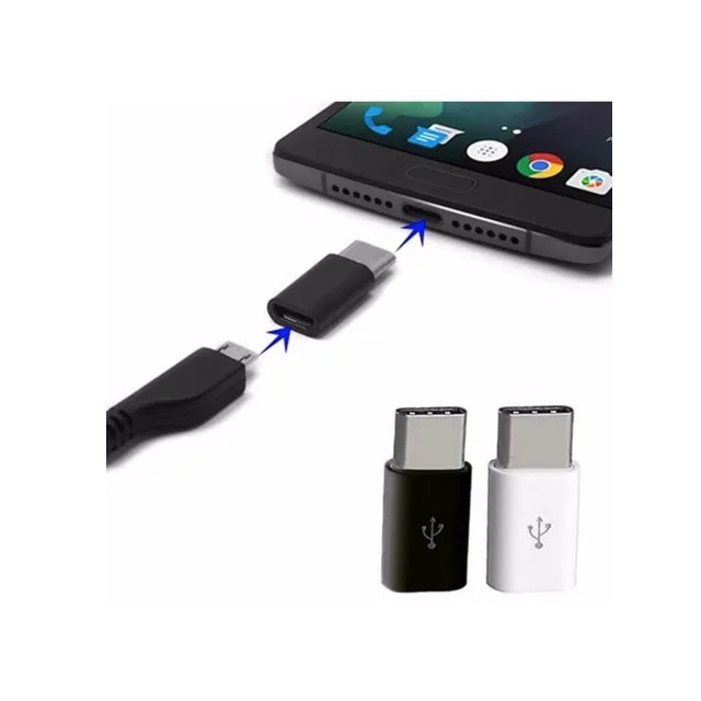 Adaptador Otg Transforma Entrada Android v8 Em Micro tipc | Shopee Brasil