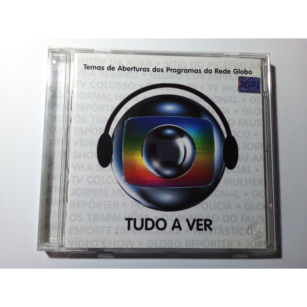 Cd Tudo A Ver - Temas De Aberturas Dos Programas Da Rede Globo | Shopee Brasil