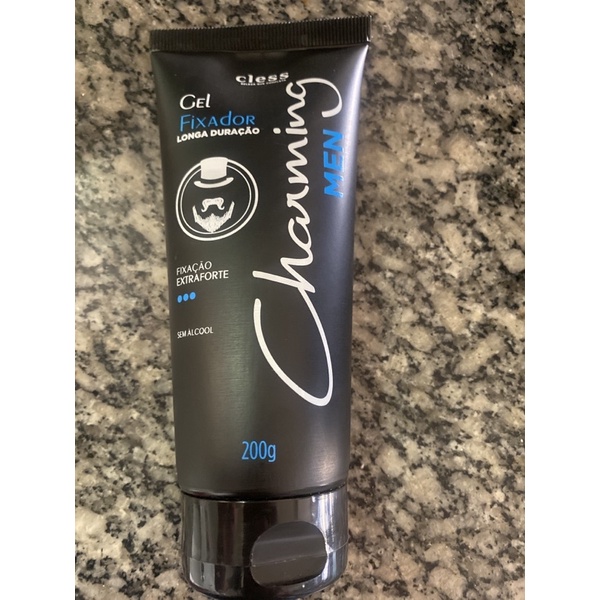 GEL FIXADOR EXTRA FORTE - CHARMING MEN 200G | Shopee Brasil
