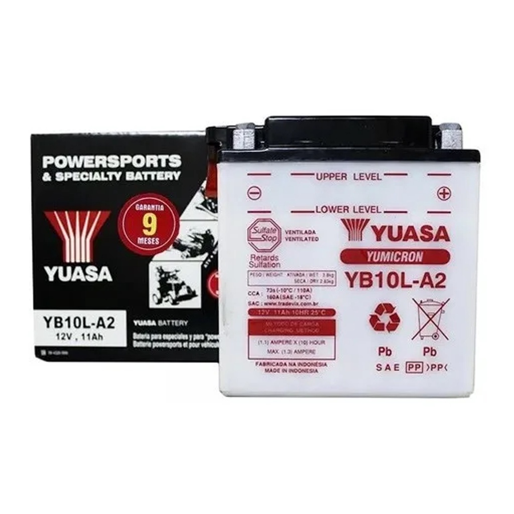 Bateria Convencional GSX 600F Yuasa YB10L | Shopee Brasil