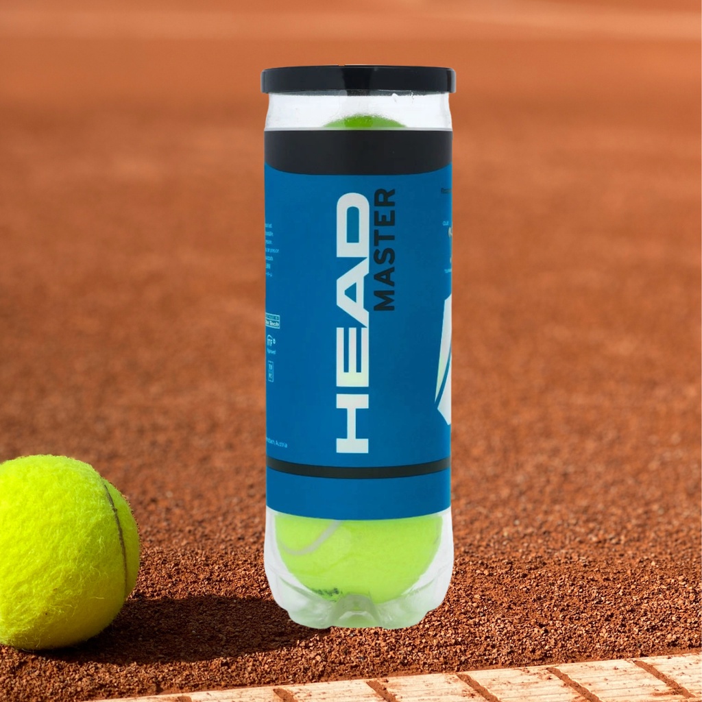 BOLA DE TENIS HEAD MASTER TUBO COM 3 BOLAS | Shopee Brasil