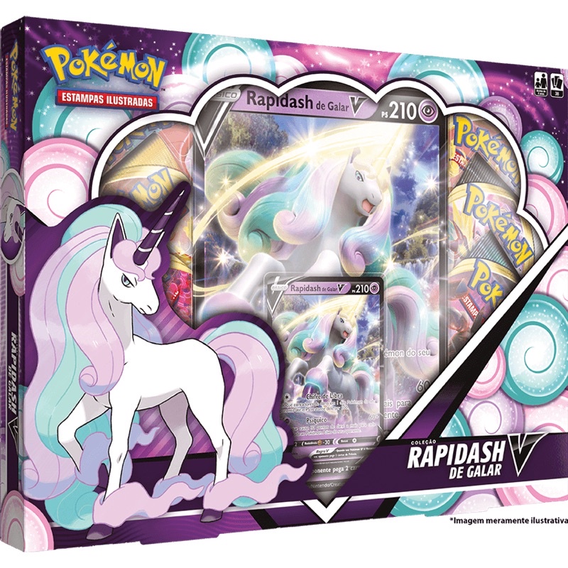 Box Coleção Especial Rapidash de Galar V Pokémon TCG | Shopee Brasil