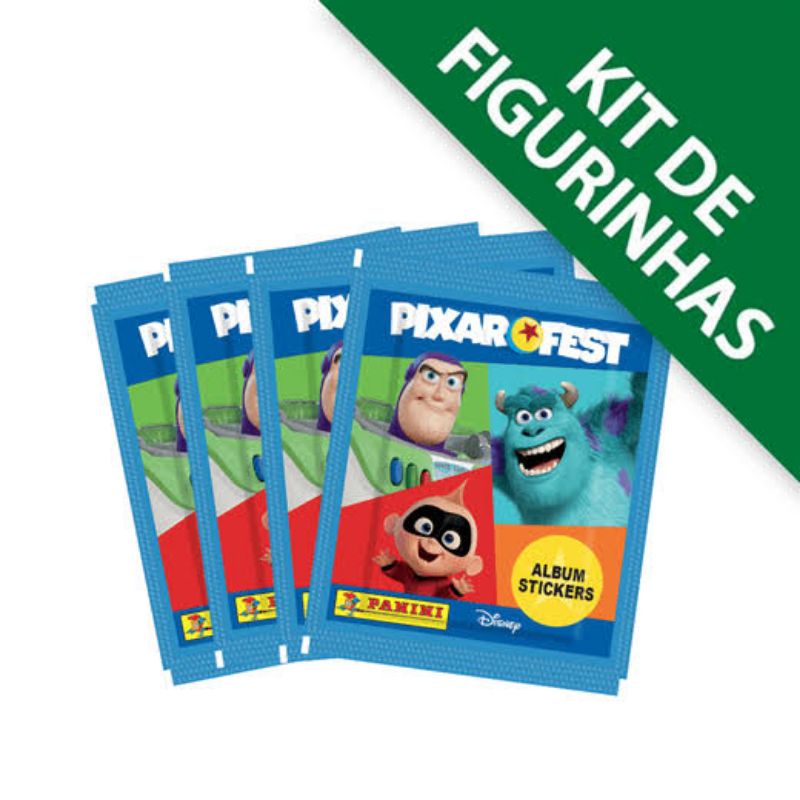 Figurinhas Pixar Ofest Pacote com 20 Envelopes com cromos Panini ...