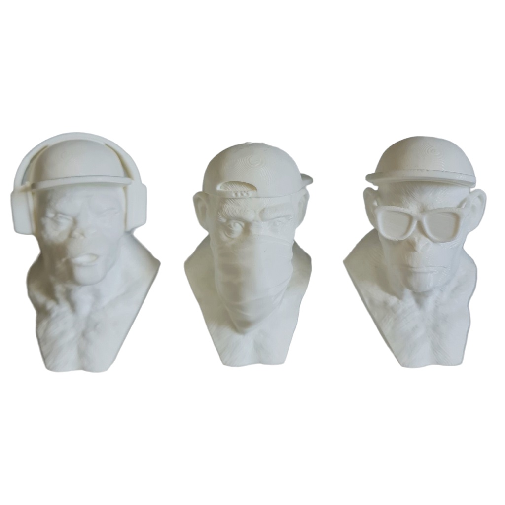 Escultura Três Macacos Sábios 3 Wise Monkeys - Tam P | Shopee Brasil