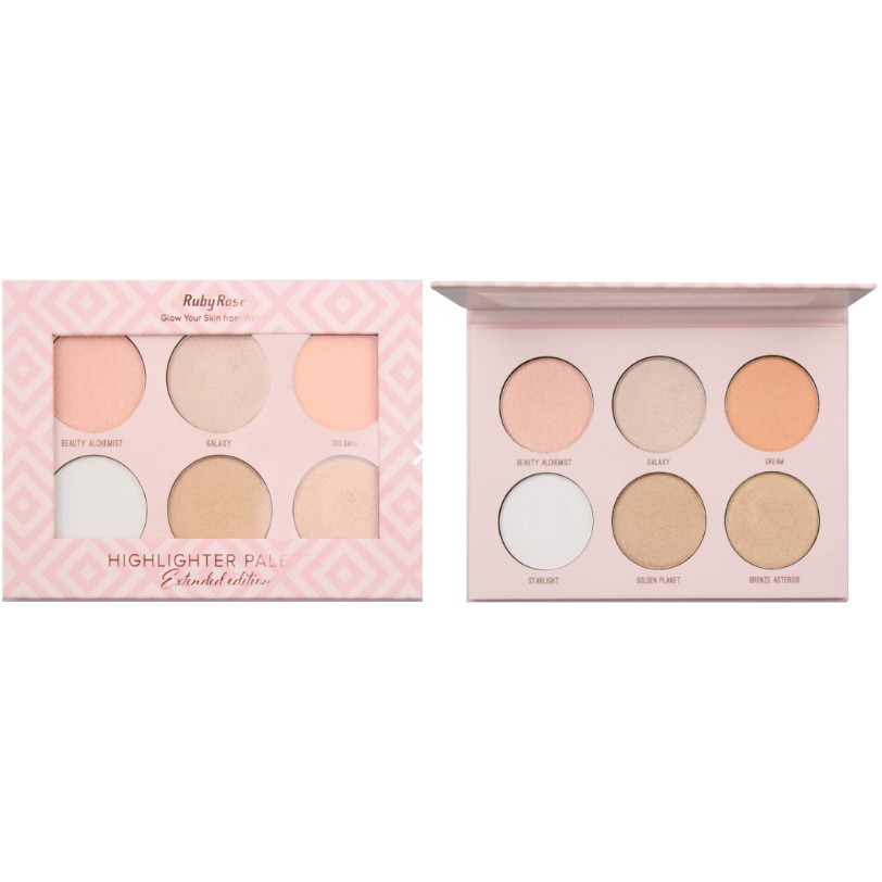 Paleta Iluminador Ruby Rose Highlighter Hb-7501 | Shopee Brasil