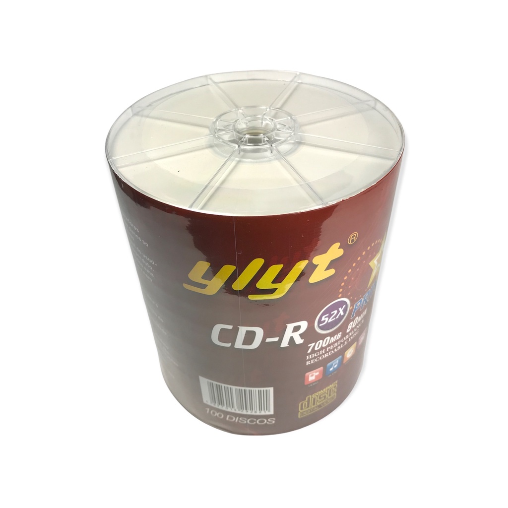 100 Cd-r Printable Ylyt 700 Mb 80 Minutos 52x | Shopee Brasil