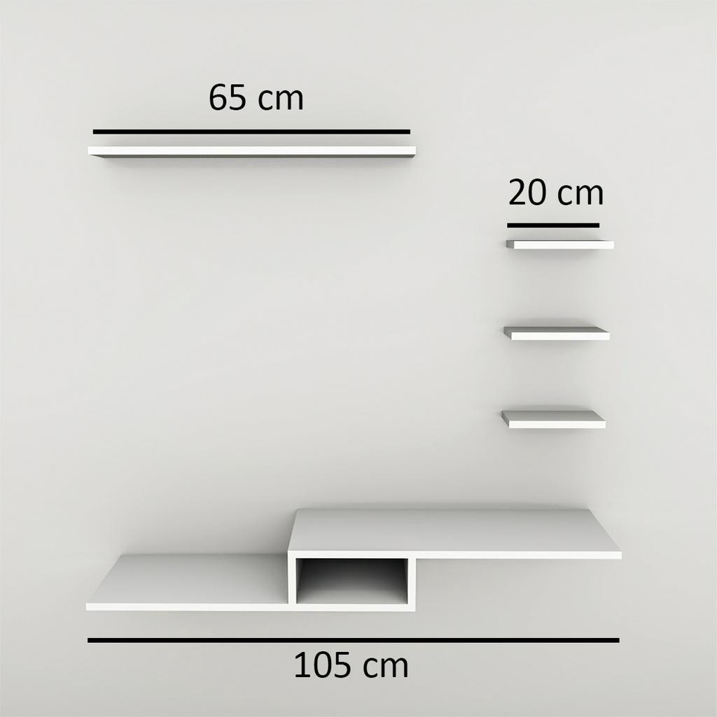 Rack Suspenso para quarto e sala Nicho para TV | Shopee Brasil