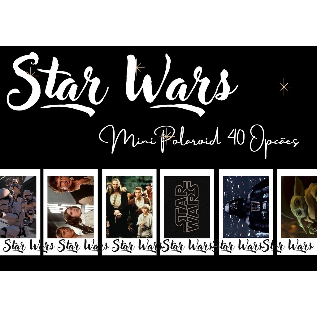 Mini Polaroid Star Wars (40 opções) | Shopee Brasil