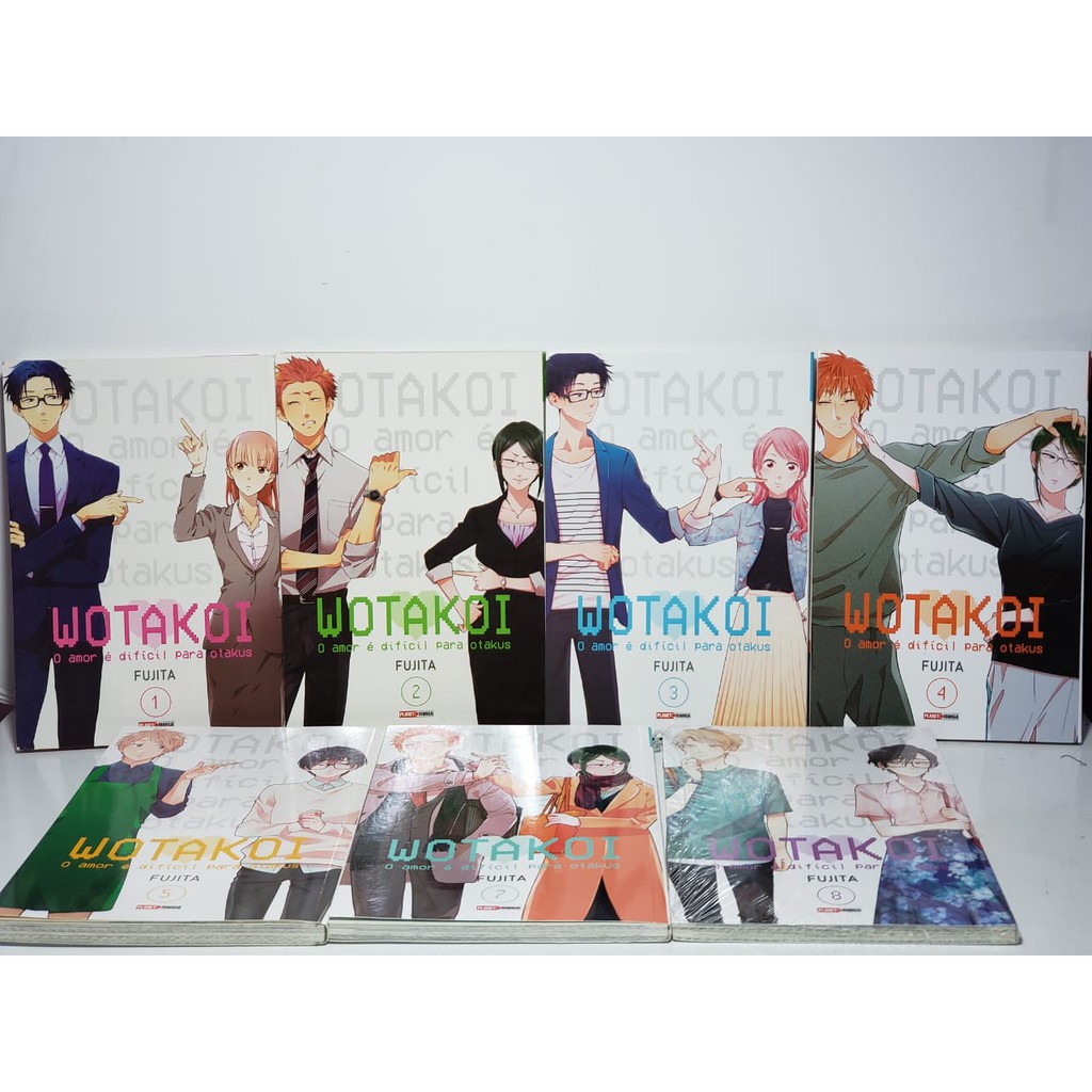 Wotakoi 7 volumes (vols. 1 ao 5 + vol.7 e 8 ) | Shopee Brasil