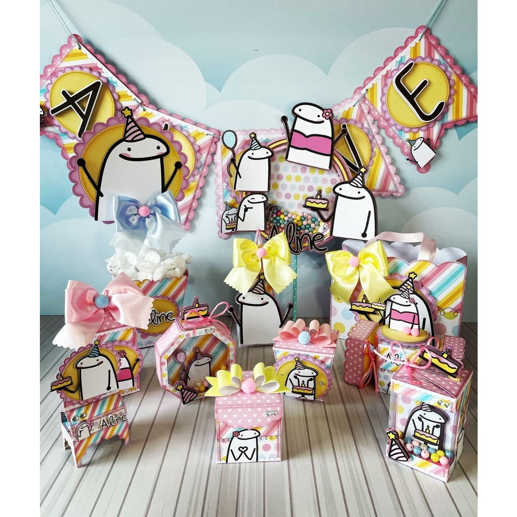 kit festa personalizados luxo FLORK - FLORK BENTO - FLORKA | Shopee Brasil