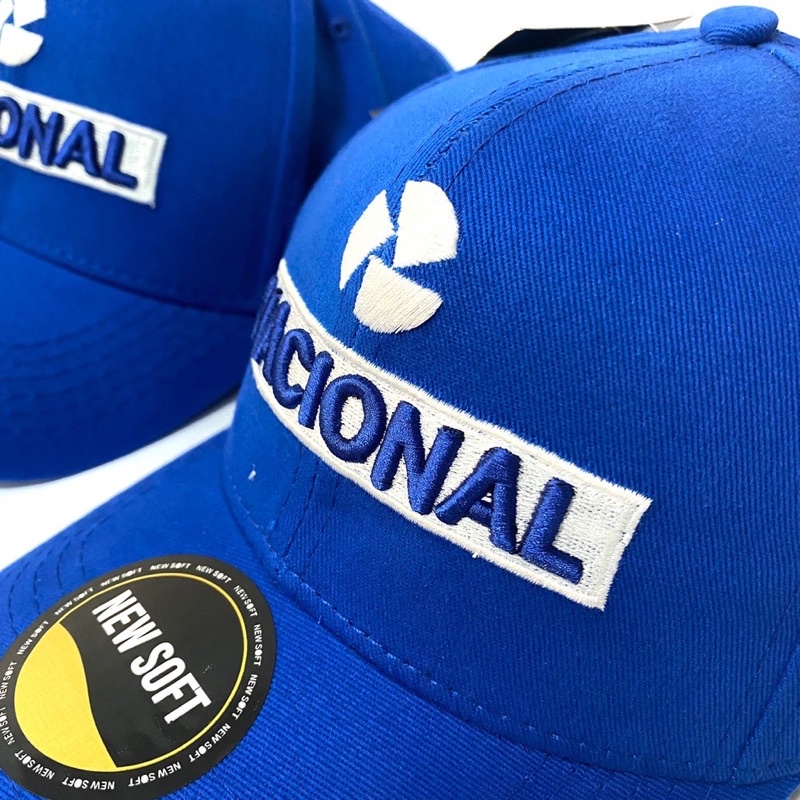 Boné Nacional Ayrton Senna Azul Aba Curva Formula 1 Bn05 | Shopee Brasil