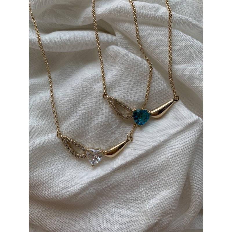 Colar simples com pedra (folheado) | Shopee Brasil